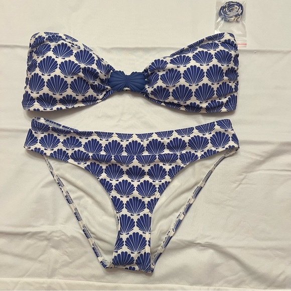 kate spade | Swim | Nwt Kate Spade Shell Swim Suit Top Blue Berry Max ...